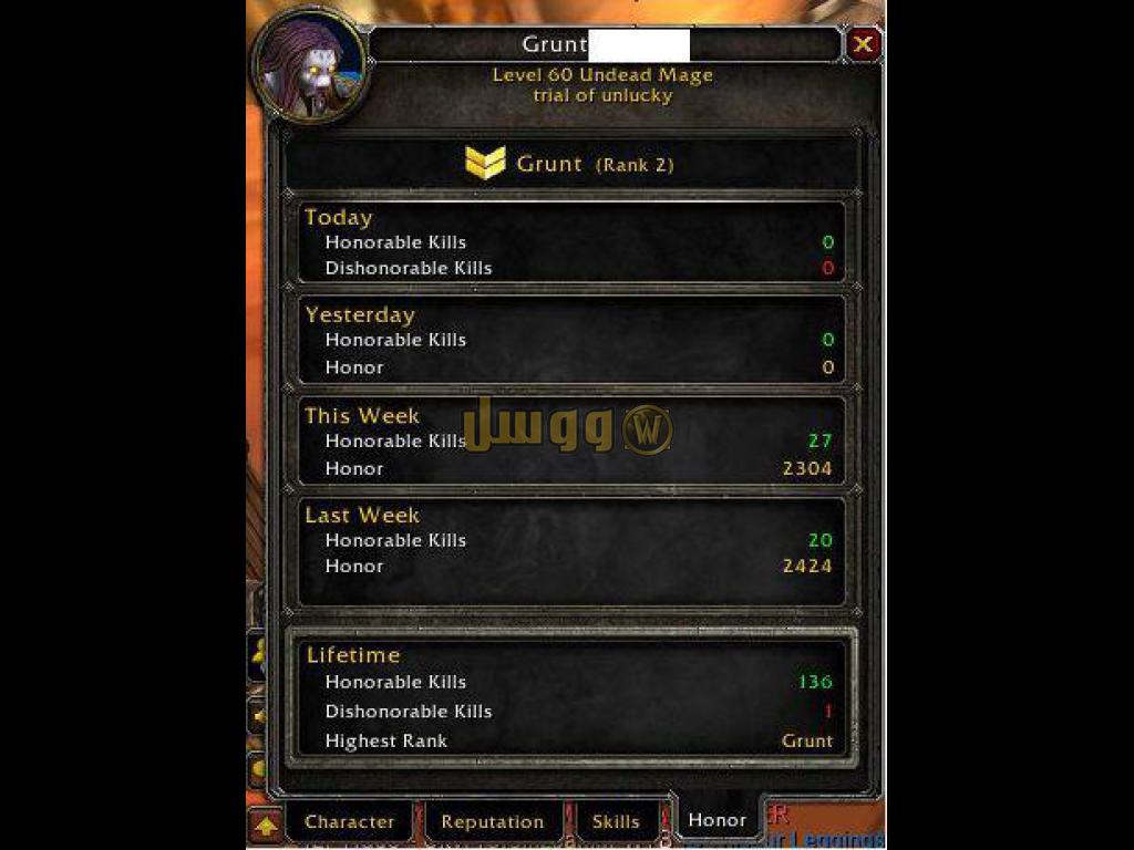 LVL 60 Undead Mage Mining 300 Skinning 300 Mount 60% Region Turkey ...